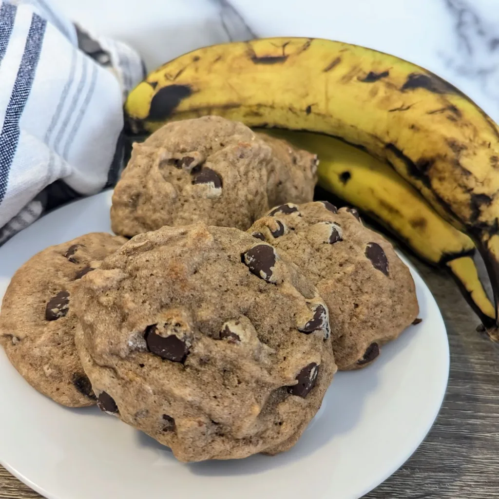 Banana Chocolate Chip Cookies - BBQ and Baking